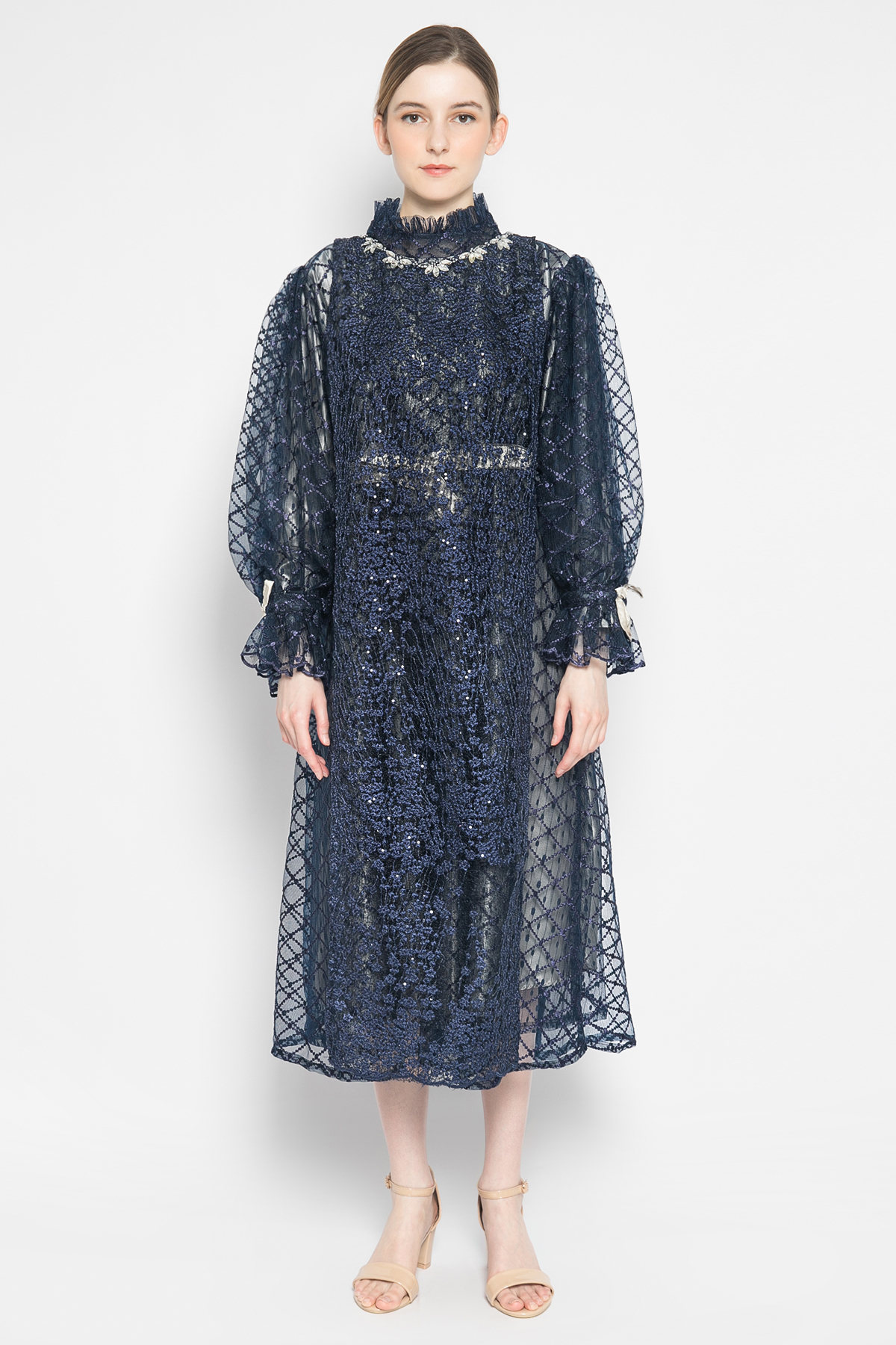 Gayla Dress Navy - Jakahong