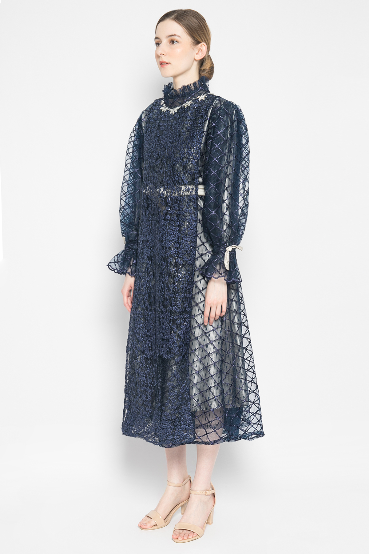 Gayla Dress Navy - Jakahong